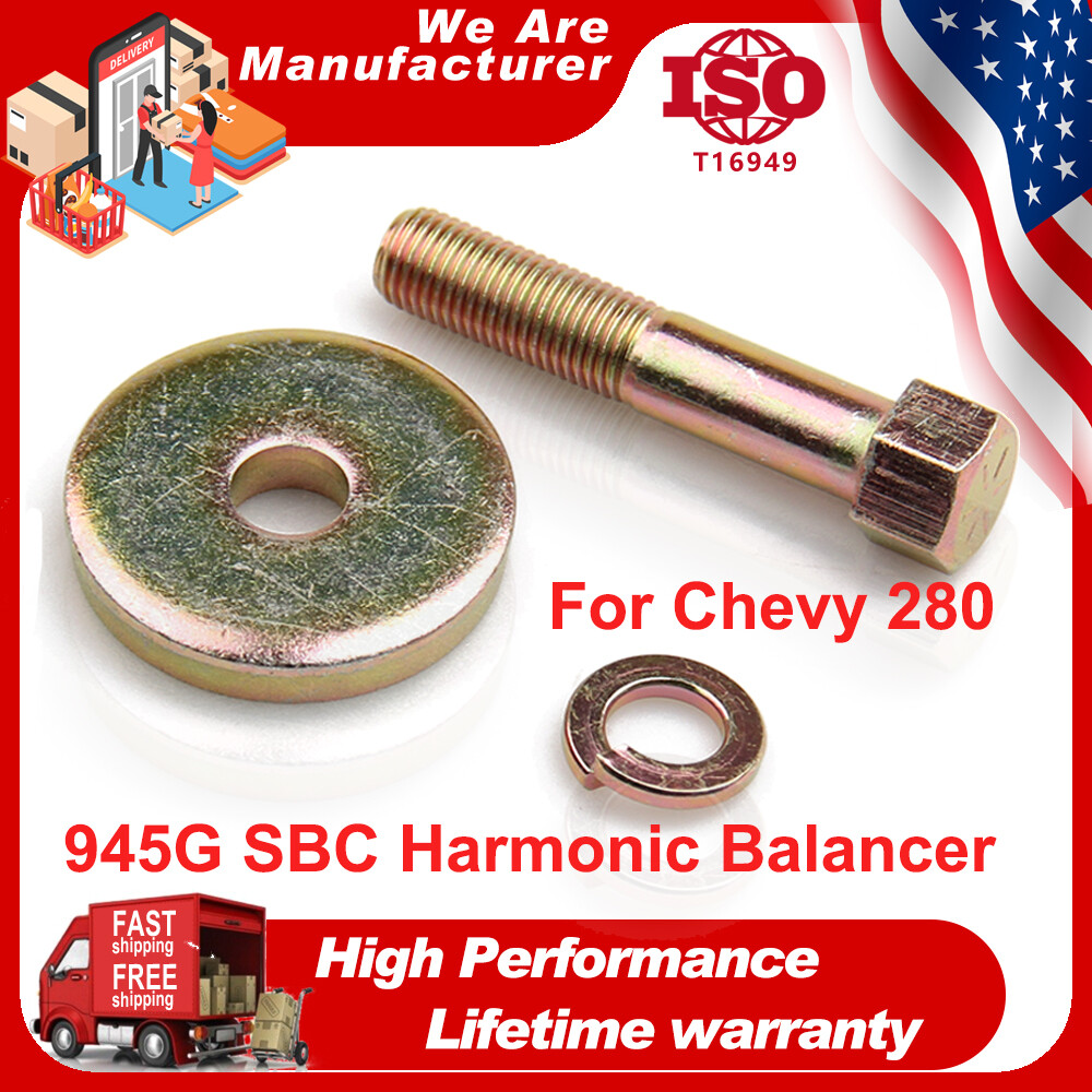 HD Harmonic Balancer Bolt & Washer Kit Fits sb Chevy 283 305 307 327 ...