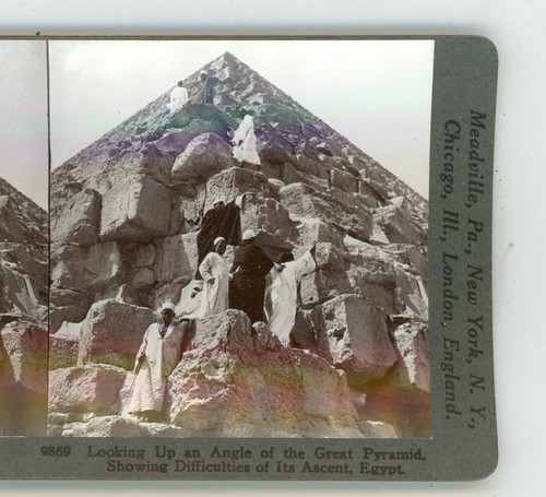 774 Up Angle Great Pyramid Egypt Keystone Stereoview | eBay