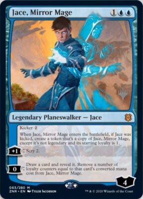 1 x Jace, Mirror Mage - Foil - Promo Pack - Zendikar Rising - Light ...