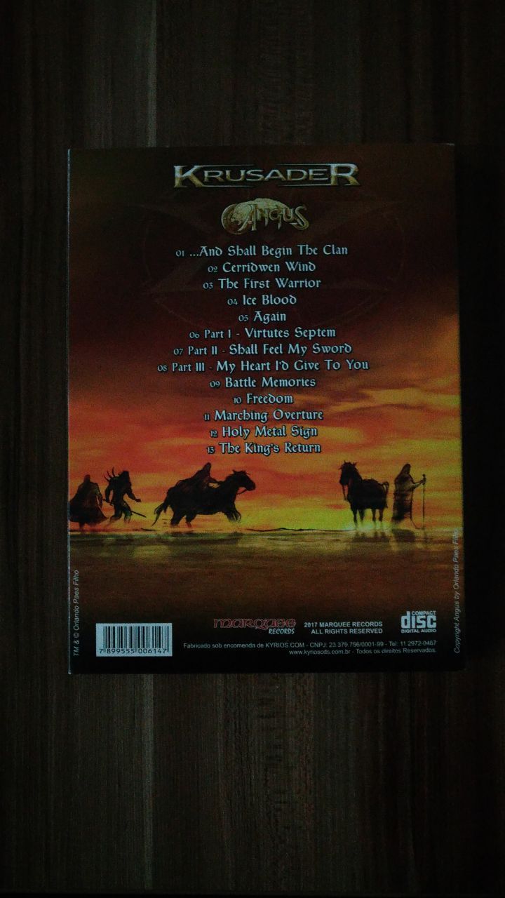 Krusader - Angus Remastered Digipack Edition Brazilian Power Metal ...