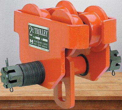 2 Ton Push Beam Trolley For I-Beam Flange, Width 4" to 8" Lifting ...