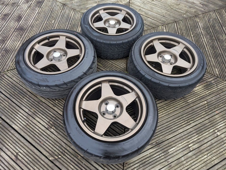 15" 4x100 Compomotive MO5 Wheels ( E30 Lupo UP MX5 MO 5 Th 15x8 8j ...