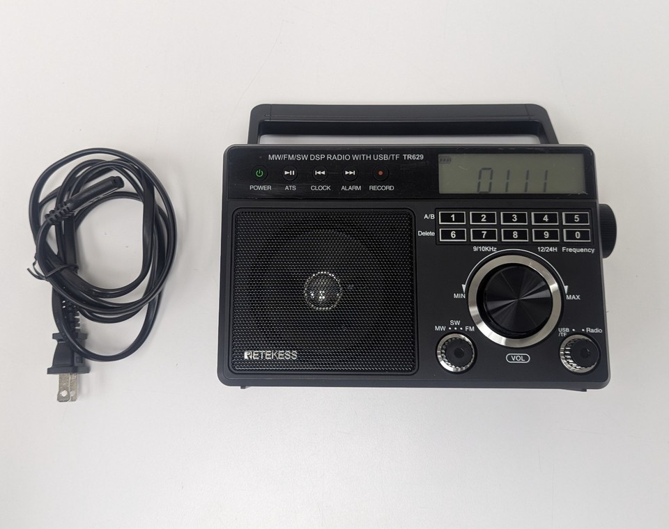 TR629 Portable Radio FM/AM/SW LCD Digital Radio Recordable Sleep Timer ...