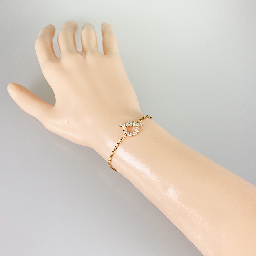 HERMES Finesse Rose gold diamond Bracelet | eBay