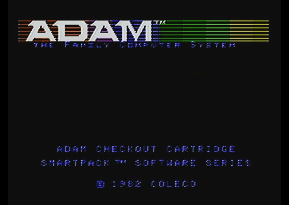 Coleco ADAM Computer Diagnostics cart test Diags Checkout Cartridge | eBay