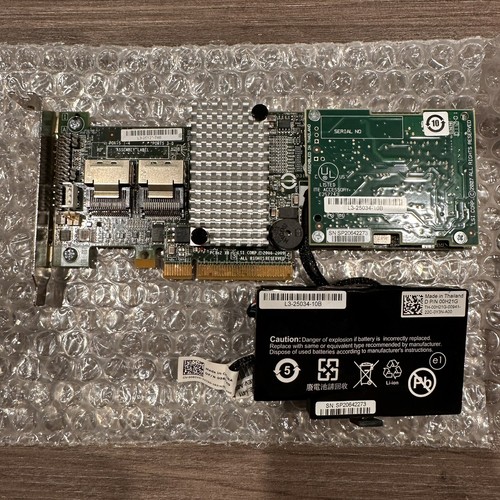 LSI L3-25121-74B 6GB/s RAID CONTROLLER CARD W/ BATTERY AND CABLES LOW ...