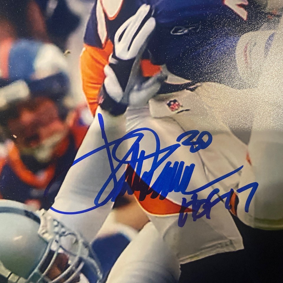 Terrell Davis Signed Autograph 16x20 photo JSA Certified Denver Broncos ...