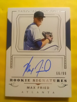 2018 National Treasures Max Fried Auto Rookie On Card Autograph 1/1 ...