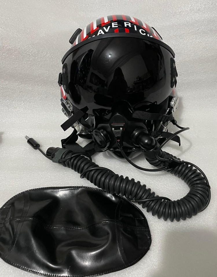 SPECIAL TOP GUN MAVERICK HGU-55 PETE MITCHELL+MASK FIGHTER PILOT HELMET ...