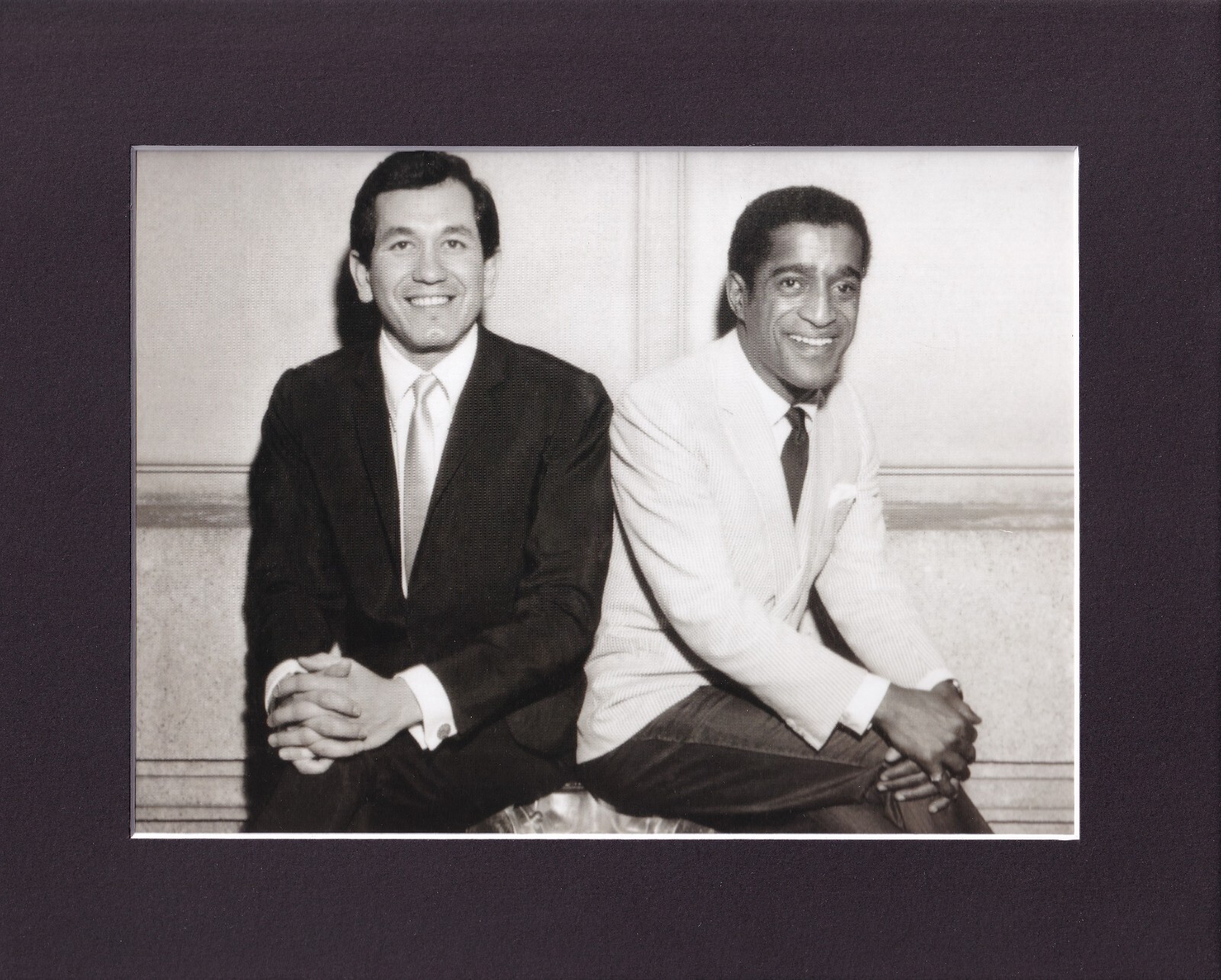 8X10" Matted Print Photo Picture Music: Trini Lopez & Sammy Davis Jr ...