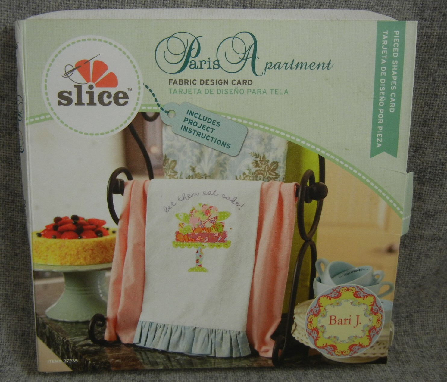Slice Paris Apartment Fabric Pieced Shapes Design Card | eBay