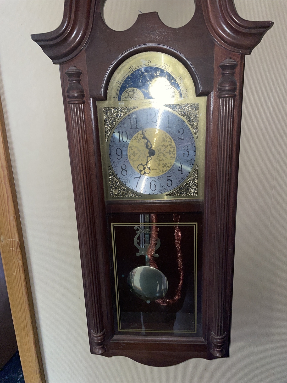 Howard Miller Fenwick Wall Clock, Windsor Cherry - 620-158 | eBay