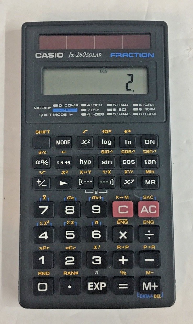 Casio FX-260 Solar Scientific Calculator 79767177232| eBay