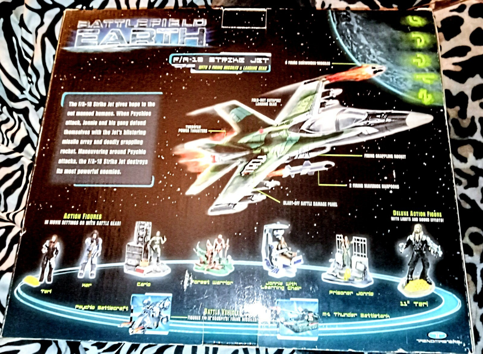 RARE Toy - 1999 Battlefield Earth FA-18 Strike Jet & JET Patch | eBay