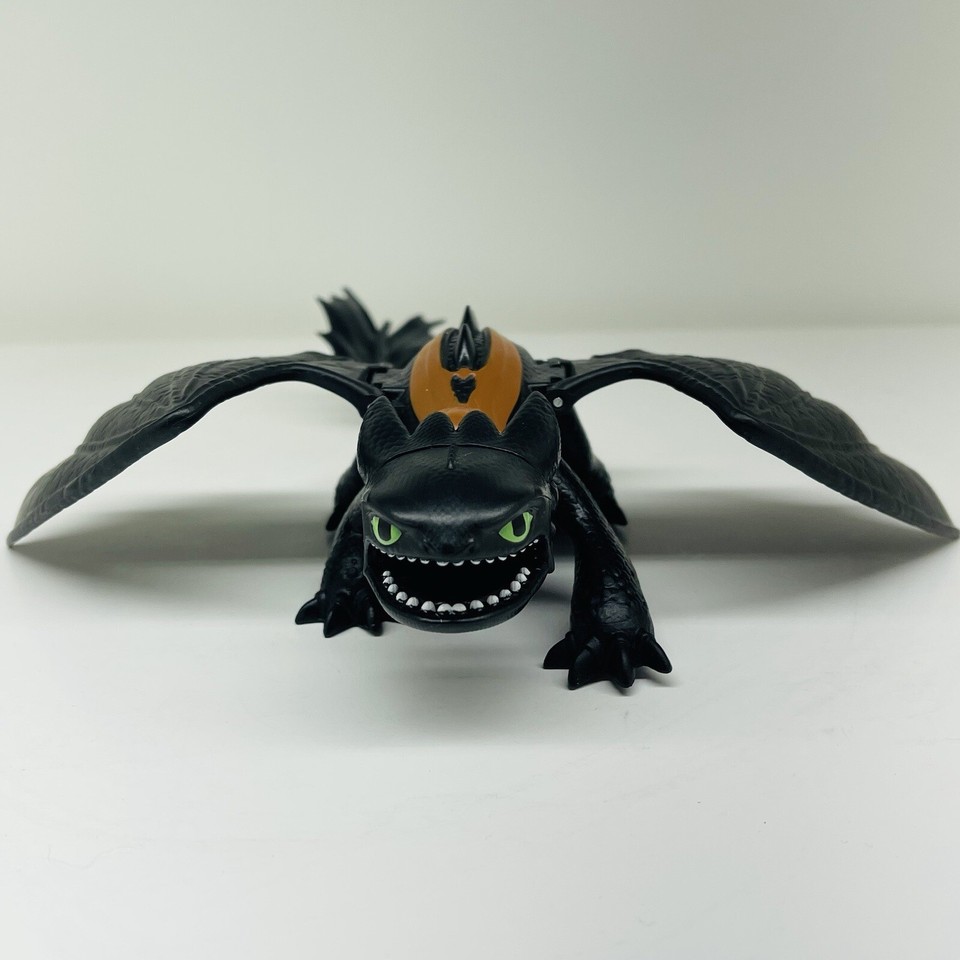 NIGHT FURY TOOTHLESS How to Train Your Dragon 9.5" Figure DWA ...