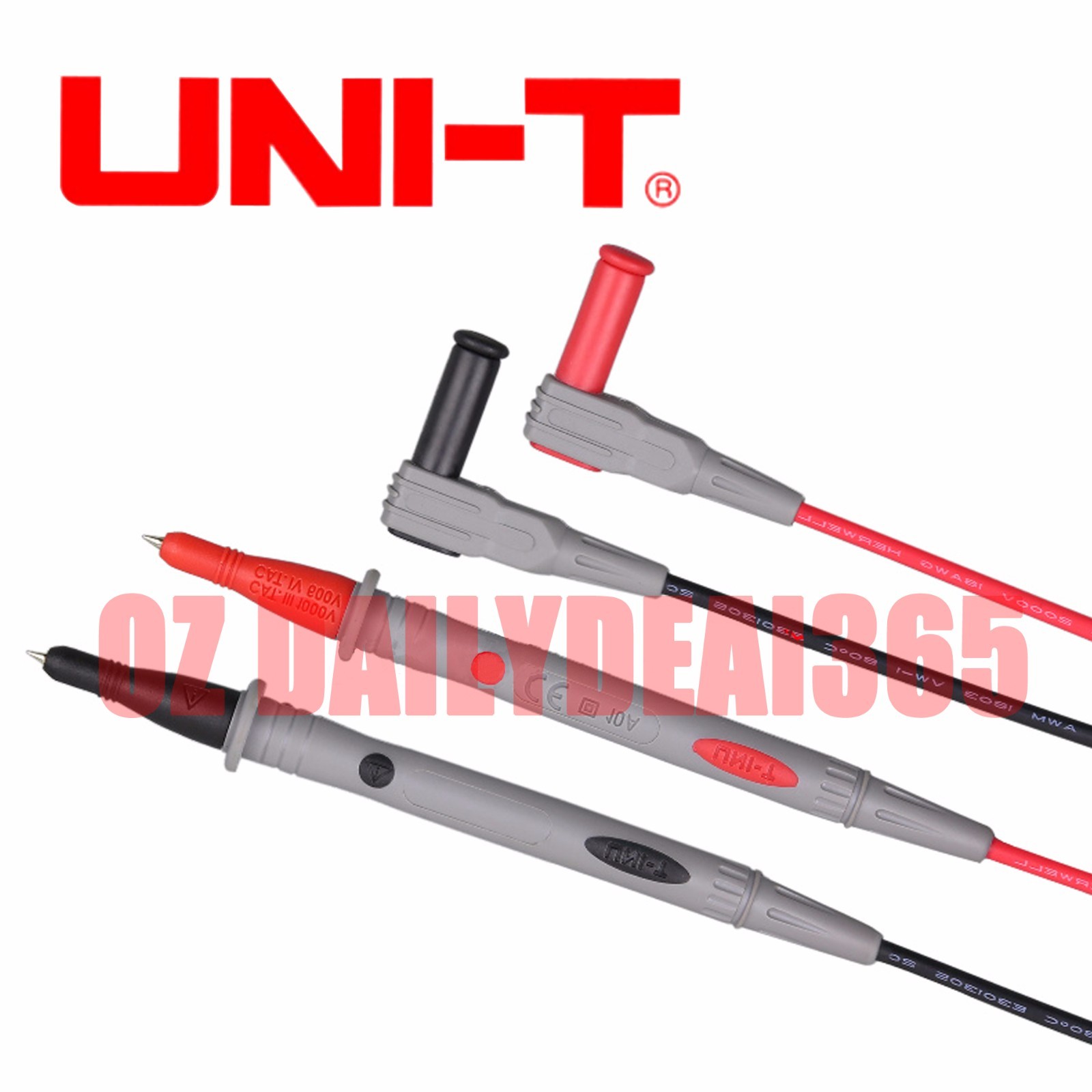 UNI-T Multimeter test extention lead male thread probe UT-L27 10A CAT ...