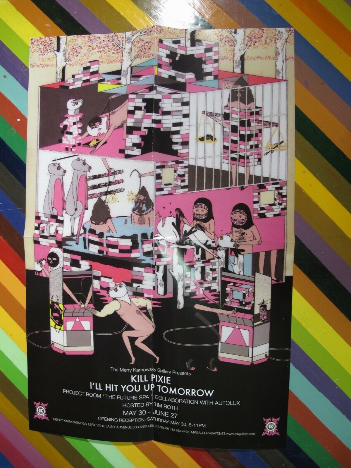 vtg 2000s Kill Pixie Tim Roth Merry Karnowsky art show flyer poster | eBay