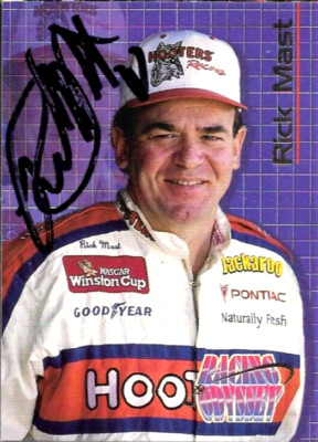 @1995 MAXX RICK MAST signed #C/01 Autographed NASCAR card @TOUGH ...