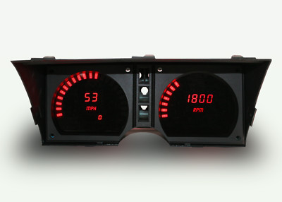 1978-1982 C3 Corvette Digital Dash Panel Red LED Gauges Intellitronix ...