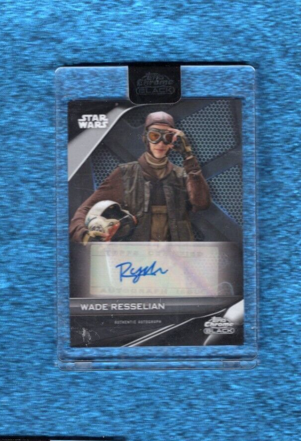 Star WarsChrome Black Ryder McLaughlin as Wade Resselian Autographed ...
