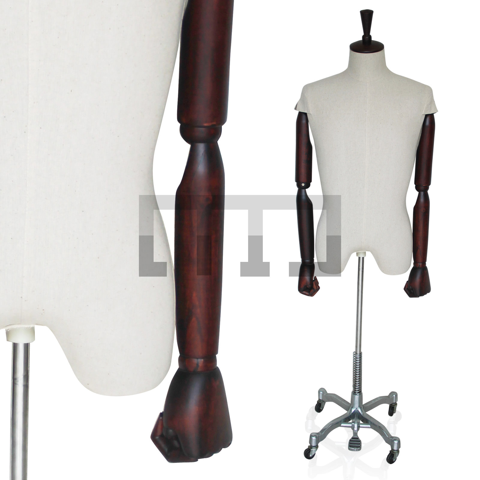 NEW High Quality Male Tailors Dummy With Articulated Wooden Arms ...