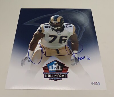 Orlando Pace St. Louis Rams “HOF 16” Signed 11 x 14 Photo! PSA/DNA ...