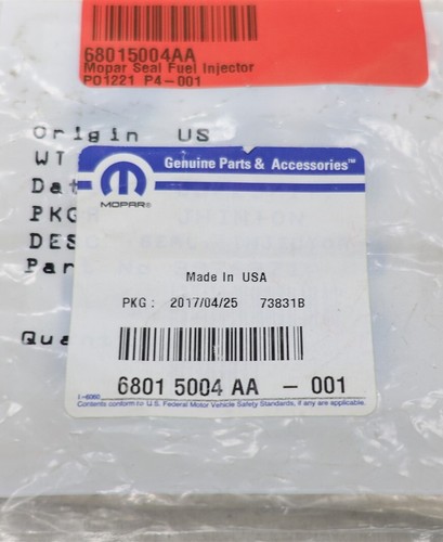 NEW OEM Mopar Fuel Injector Copper Seal 68015004AA Ram 2500 3500 6.7L ...
