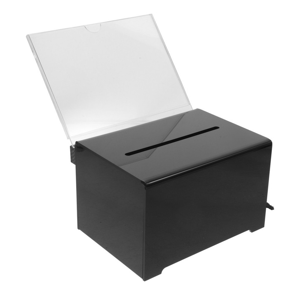 Fundraising Donation Box with Lock Public Ballot Box Voting Box ...