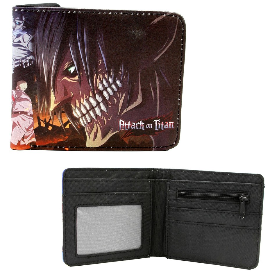 New Attack vs. Armored Titan ATTACK ON TITAN BiFold Wallet Shingeki no ...