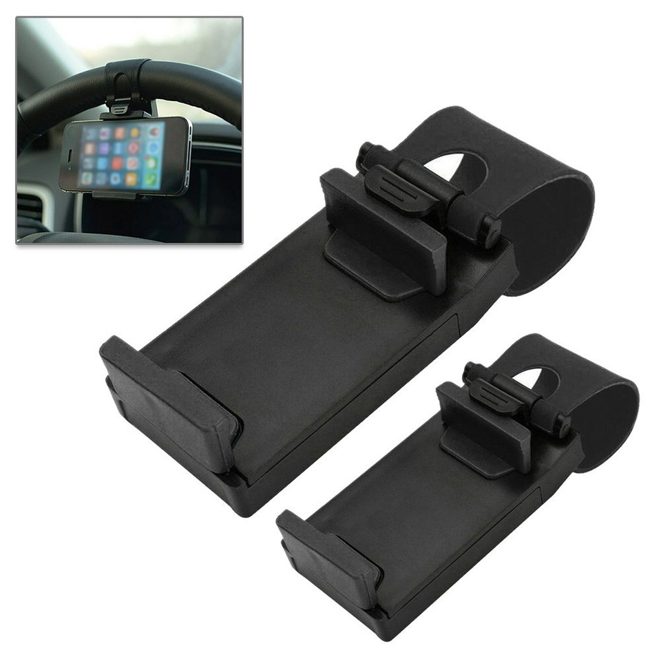 Secure Steering Wheel Phone Holder Clip Stand for Car Interior Easy to ...