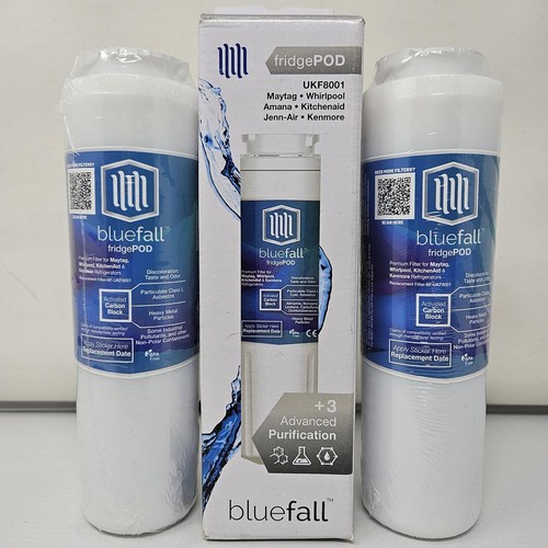 Lot of 3 Bluefall FridgePOD UKF8001 compatible with Whirlpool Amana Kitchenaid | eBay