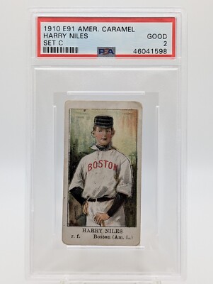 1910 E91 AMERICAN CARAMEL * HARRY NILES * BOSTON RED SOX ! | eBay