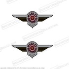 Fits Harley Davidson Fatboy Motorcycle Decal Set x2 Fuel Tank Decals ...