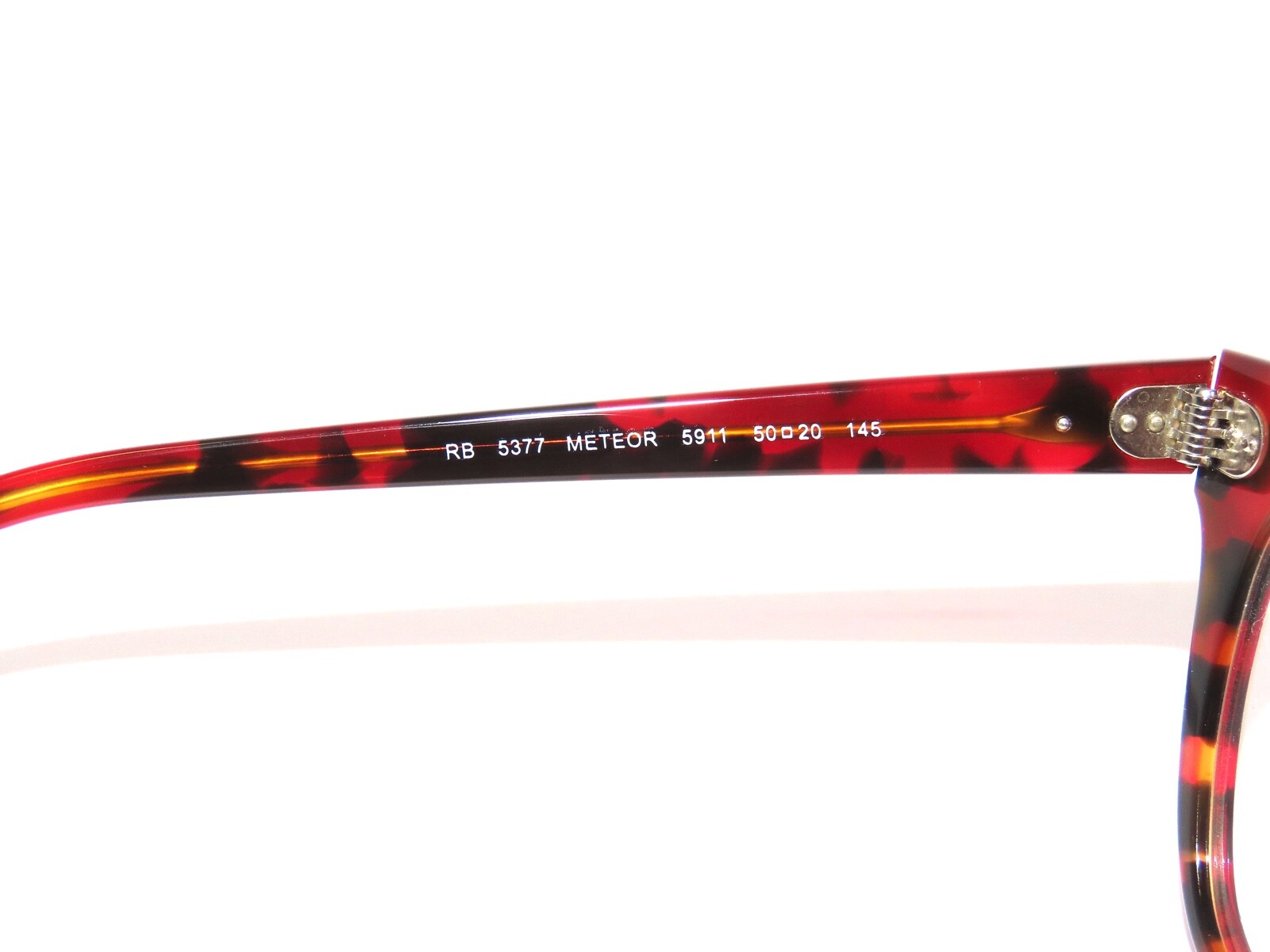 Ray Ban Meteor 5377 5911 50 Transparent Red On Havana Eyeglasses Rayban ...