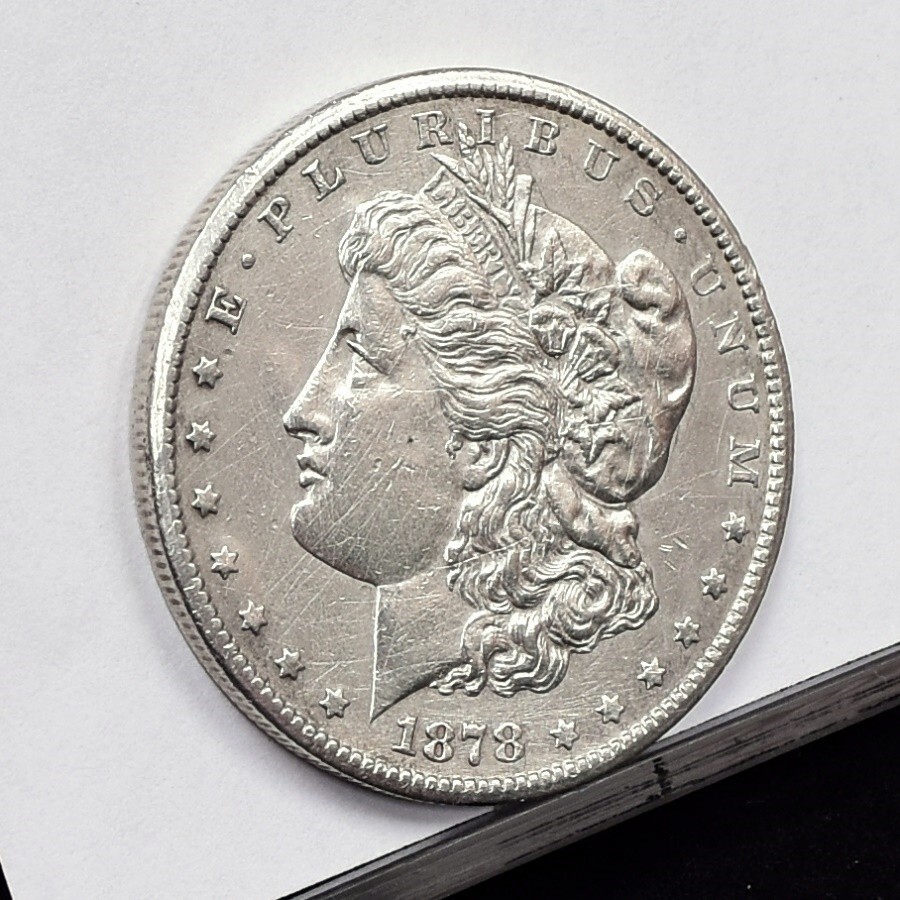 1878-CC Morgan Dollar - AU Details, Old Clean w/ Graffiti on Rev ...