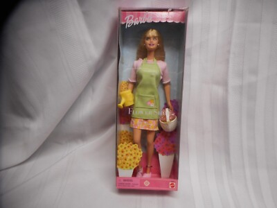 Barbie Flower Shop Boutique Owner Girl Figure Doll Toy 1999 Mattel ...