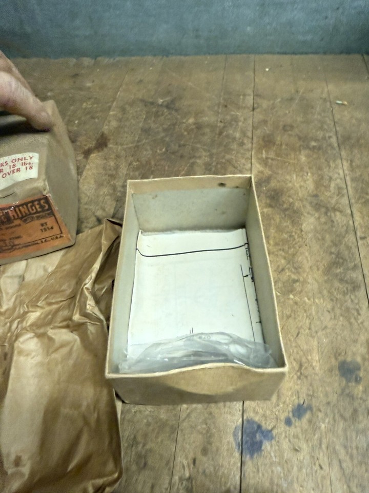 New NOS Bommer Ever Ready Spring Hinges Louver Door Double Action Pair ...