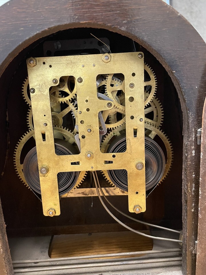 1930's E. Ingraham Duplex Magic 8-day Tambour style Mantel Clock | eBay