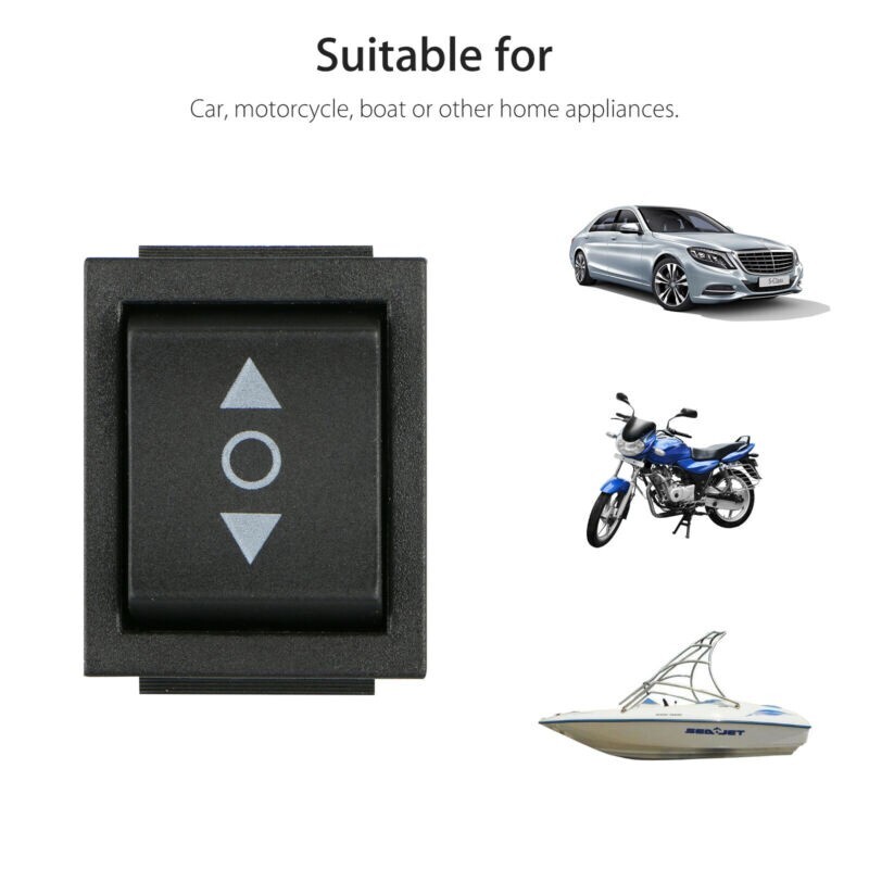 2 Pack 6 PIN DPDT Double Pole Double Throw Rocker Switch Momentary ...