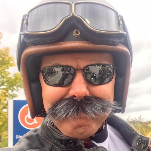 Wing Commander Moustache Squadron Leader RAF Air Force Handle Bar Tash ...