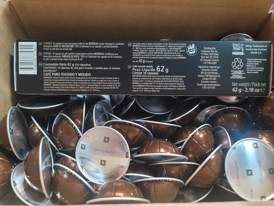 Nespresso Vertuoline Bianco Piccolo CAPPUCCINO 9oz LATTE MACCHIATO 13oz ...