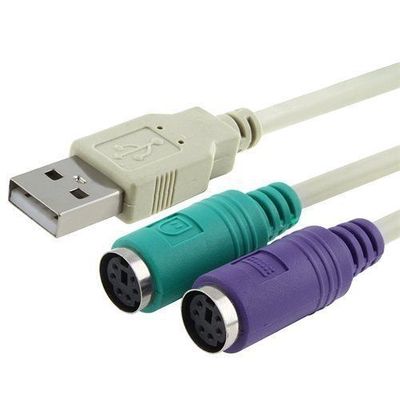 2 PCS USB to Dual A-USB2PS2 PS/2 Adapter for PS/2 Mouse/Keyboard to USB Port NEW | eBay
