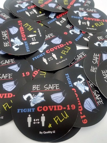 Be Safe, Fight C... & Flu, 2" Round Stickers (50-Pk) | eBay