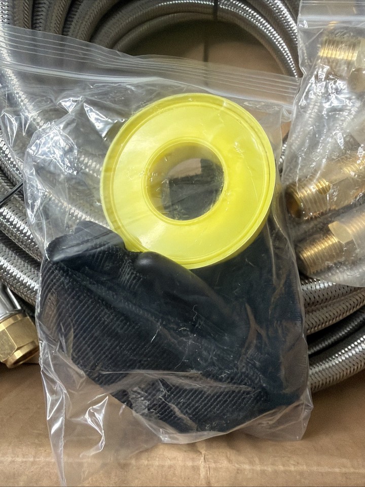 48 FT Propane Hose Extension-High Pressure Braided Gas Line Hose ...