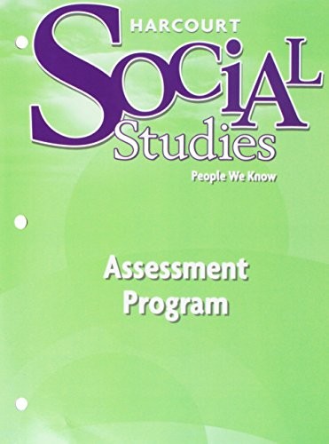 HARCOURT SOCIAL STUDIES: PEOPLE WE KNOW, GRADE 2- By Hmh *Excellent ...