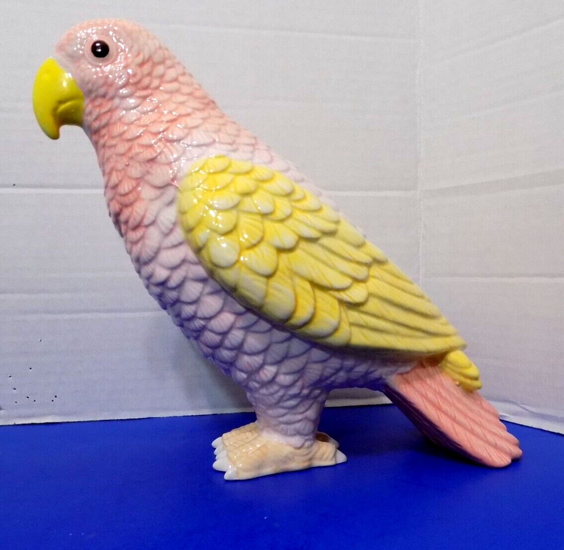 NEW Ceramic Parrots Statue Figurine Tropical Home Decor Birds | eBay