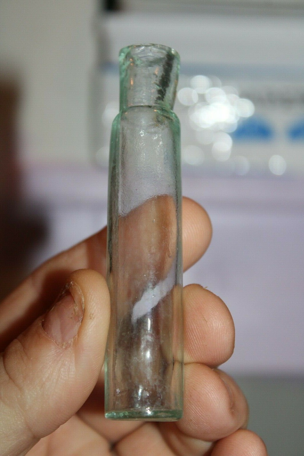 Antique, 3 5/8'', Blue, Opium/ Heroin, Medicine, Vial/Bottle, Item # A ...