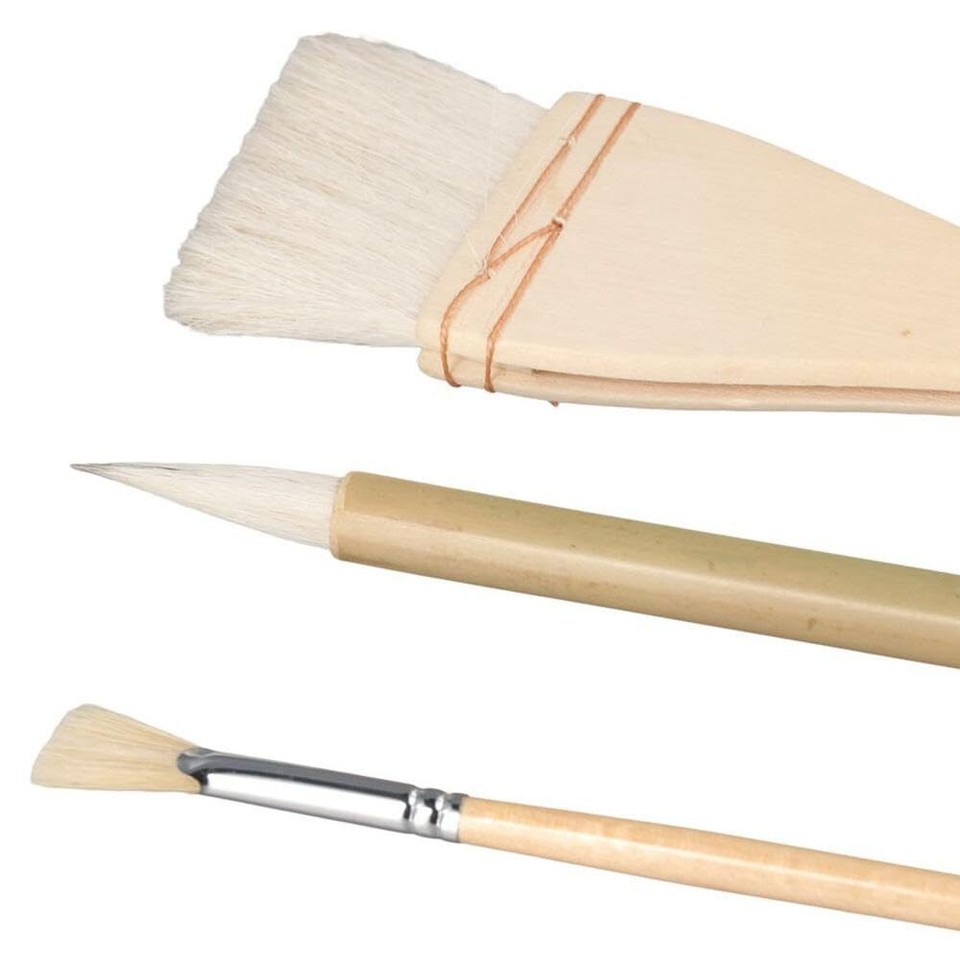 9 Pcs Pottery Brushes Set Ceramic Brushes Glaze Brushes Wool Brush Art ...