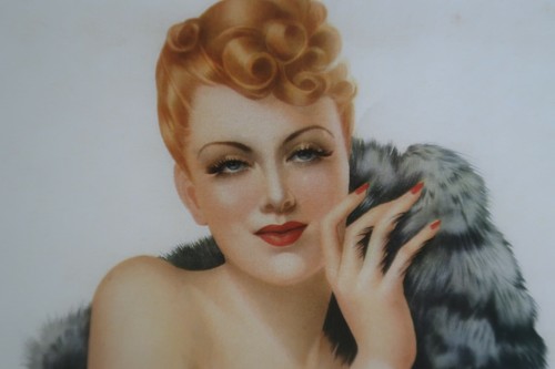 Pin Up Cheesecake Girl Calendar Reprint Varga December 1940 | eBay