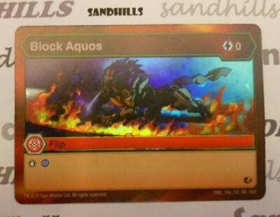 Bakugan Block Aquos Card Flip Foil ENG 166 CO BB HEX | eBay